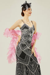 Shop 1920s Scarves - 1920s Flapper Chandelle Silk Boa | BABEYOND