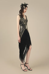 Shop 1920s Dresses - Multi-Layered Fringe Flapper Dress | BABEYOND