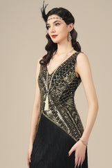 Shop 1920s Dresses - Multi-Layered Fringe Flapper Dress | BABEYOND