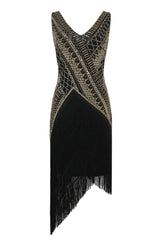 Shop 1920s Dresses - Multi-Layered Fringe Flapper Dress | BABEYOND