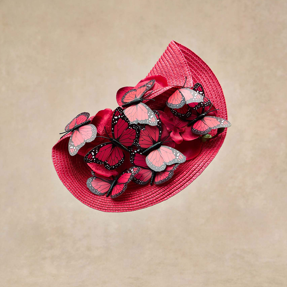 Shop Fascinator Hat - Butterfly Wide Brim Fascinator | BABEYOND