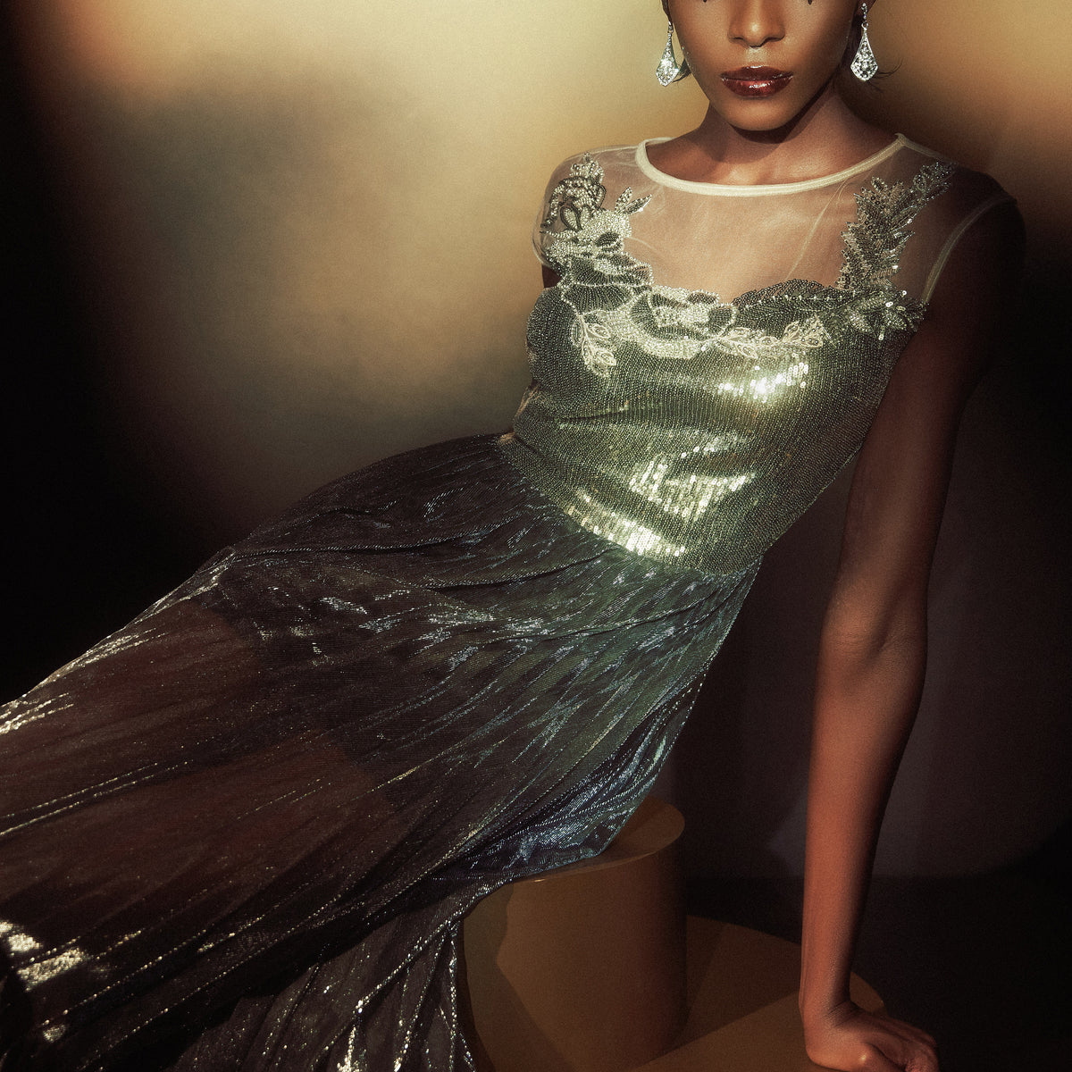 Shop 1920s Dresses - Sequins Pleating Flapper Dress | BABEYOND