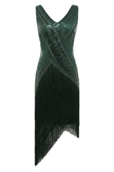 Shop 1920s Dresses - Multi-Layered Fringe Flapper Dress | BABEYOND