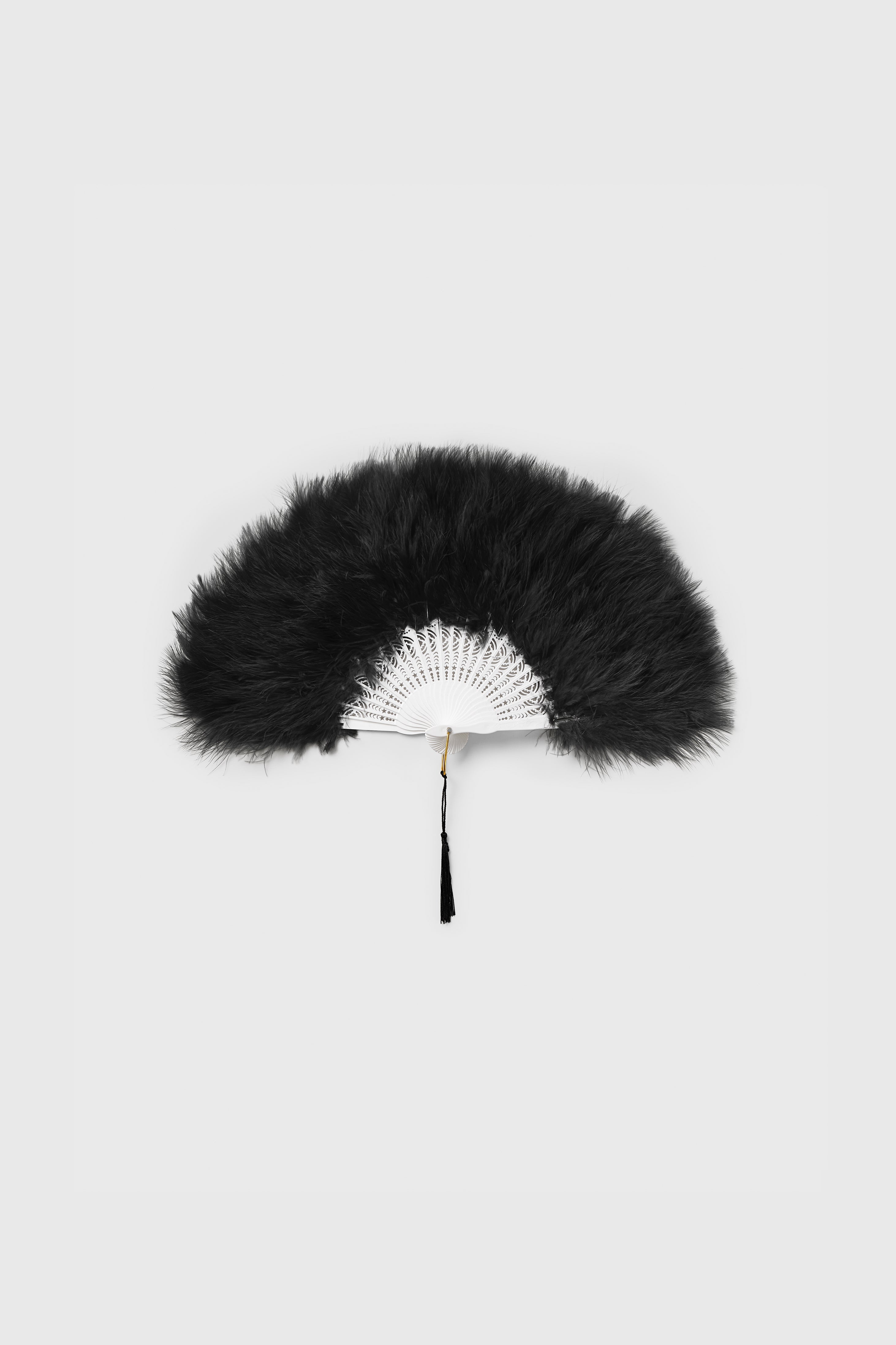 Shop 1920s Feather Fan - Marabou Feather Flapper Fan | BABEYOND
