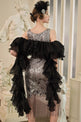 Shop 1920s Scarves - 1920s Flapper Chandelle Silk Boa | BABEYOND