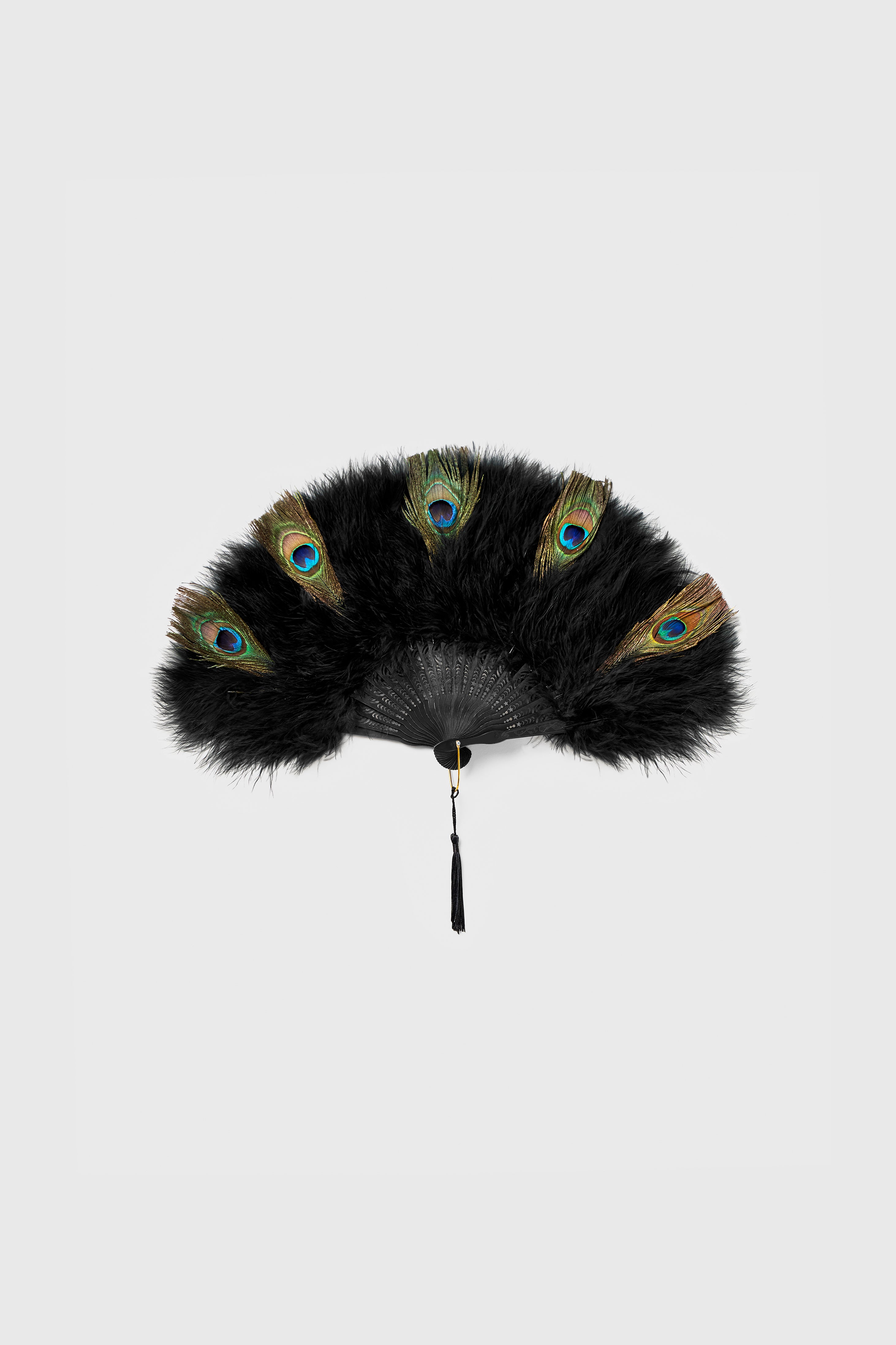 Shop 1920s Feather Fan - Marabou Feather Flapper Fan | BABEYOND