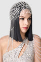 Shop 1920s Headpieces - Beaded Pearl Tassel Cap | BABEYOND