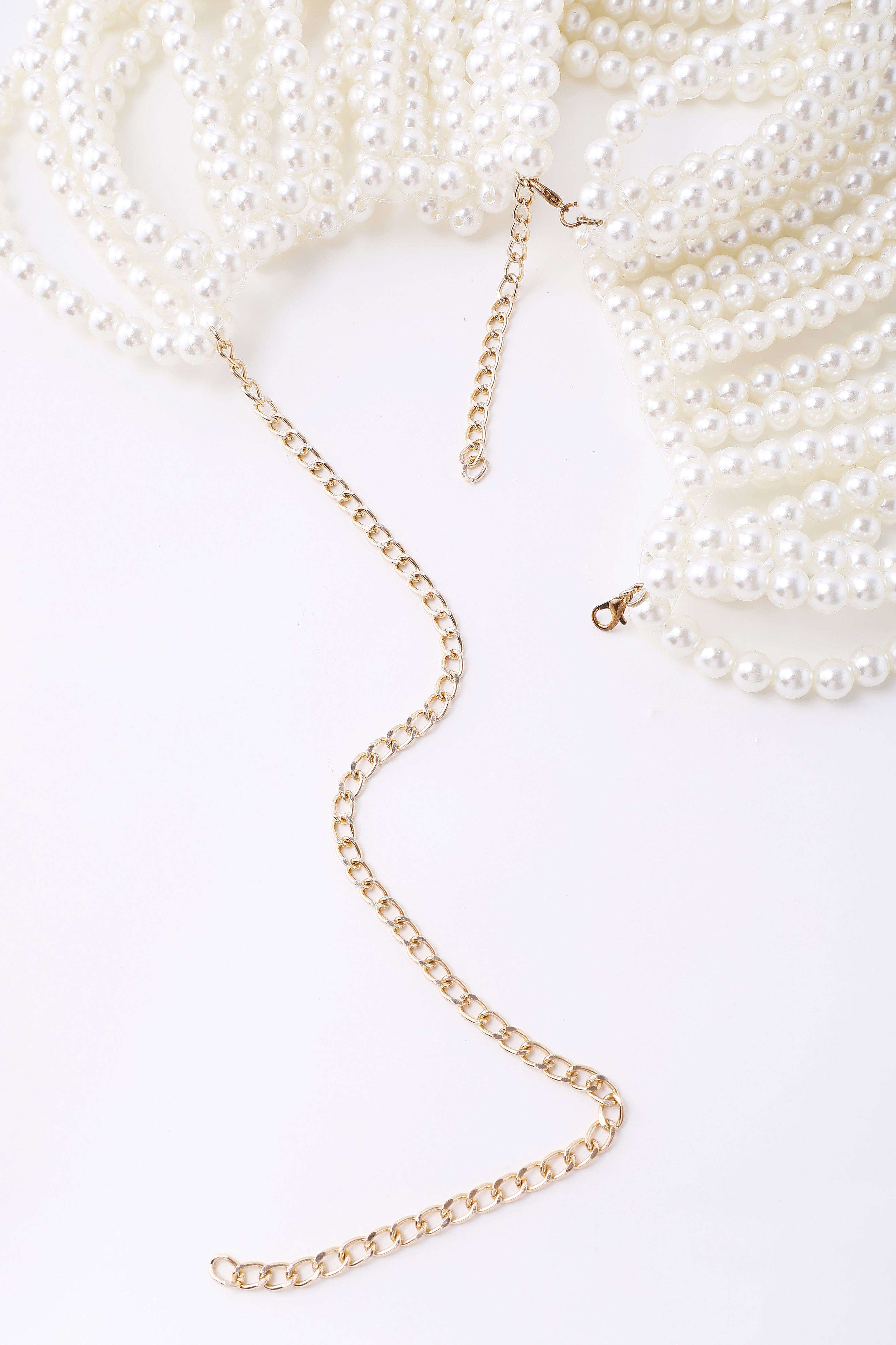 Shop 1920s Shawls - Pearl Body Chain Beaded Shawl | BABEYOND